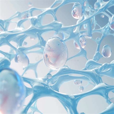 Transparent Cell Showcased In D With Biotech And Cosmetic Concept Stock Illustration