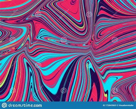 Purple And Blue Abstract Liquid Metallic Reflection Color Gradient
