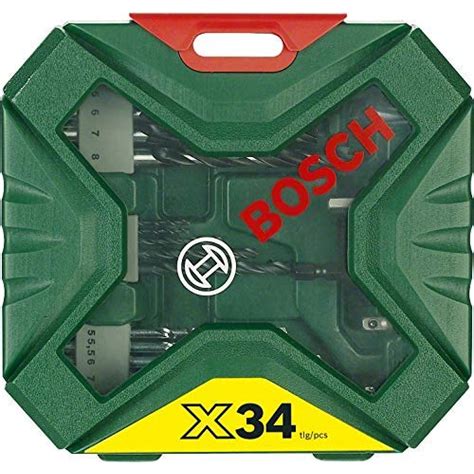 Bosch X-Line Classic Bit Set 34tlg. Schrauber und Bohrer Set 2607010608 ...