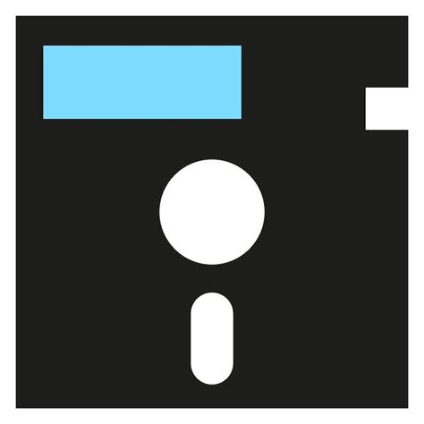 Premium Vector Floppy Disk Black Icon Memory Data Storage