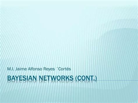 PPT Understanding Bayesian Networks Inference Methods PowerPoint