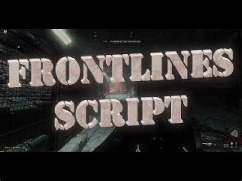 ROBLOX FRONTLINES ESP HITBOX SCRIPT YouTube