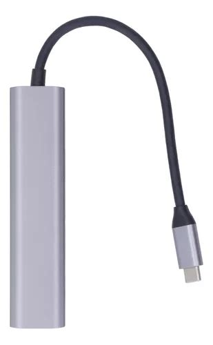 Adaptador Usb C Hub Tipo 5 En 1 E Interfaz Multimedia 4k Hd Meses Sin