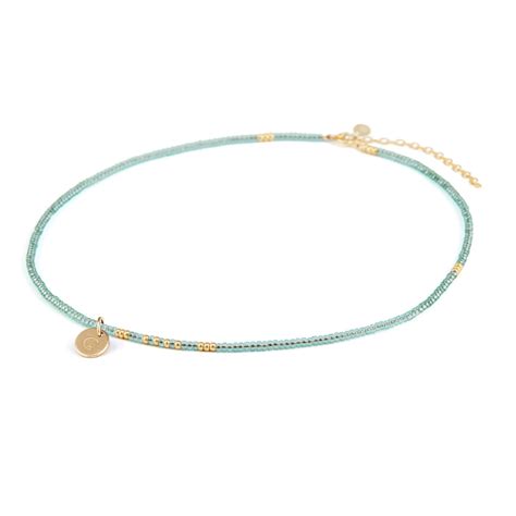Water Blue Beaded Necklace Wanderlust Life