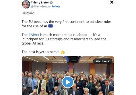 Landmark Eu Artificial Intelligence Act Meets With Mixed Reactions