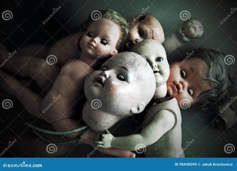 Creepy Dolls On Chairs In An Abandoned Building In Pripyat Ukraine