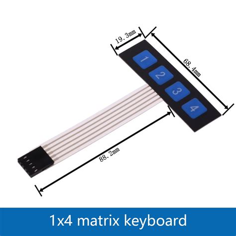 1 2 3 4 5 6 7 8 key button membrane switch matrix array keyboard keypad