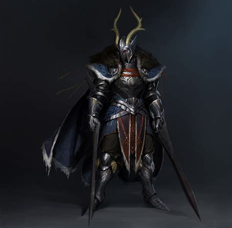 Artstation Dual Swordviking Full Armor Design