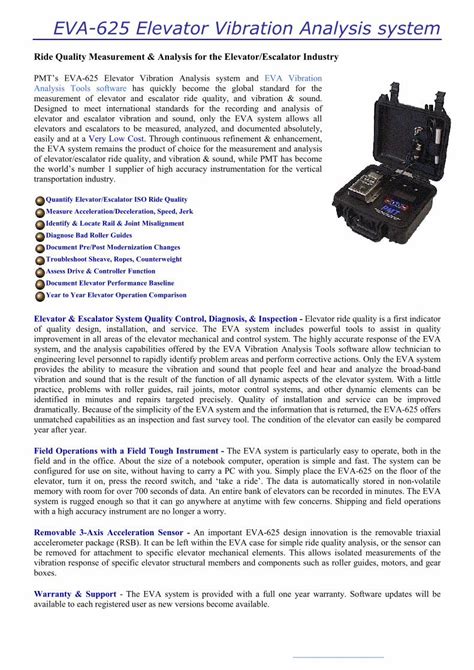 Pdf Eva 625 Elevator Vibration Analysis System Dokumentips