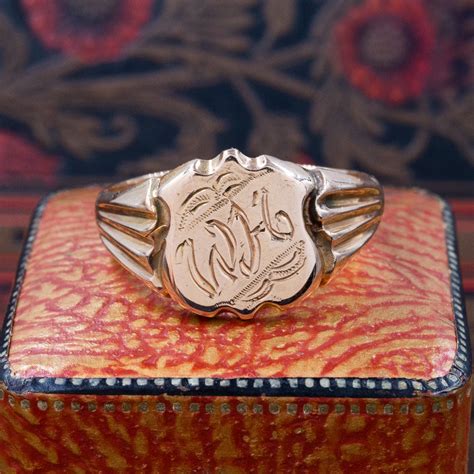Mens Signet Ring C 1930s Pippin Vintage Jewelry