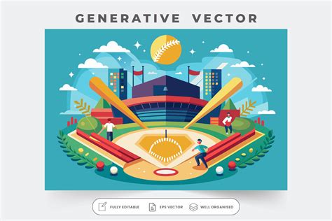 Players Actively Participate In A Baseba Graphic By Iftikharalam · Creative Fabrica
