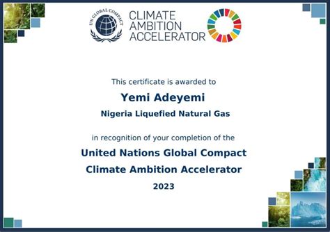 Opeyemi Adeyemi On Linkedin Ungc Climate Ambition Accelerator