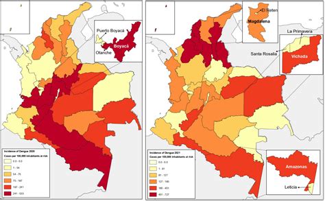 Colombia Dengue Map