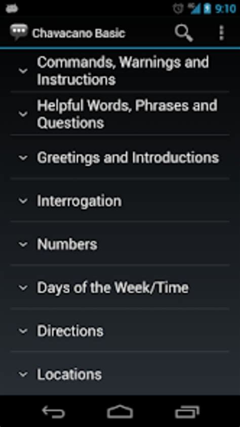 Chavacano Basic Phrases For Android Download