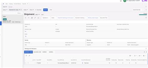 Shipment Purchase Receipt Return Dispatch Advice Sent Ifs Community