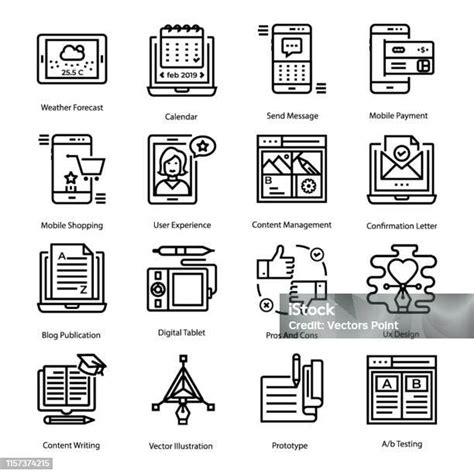 使用者介面行圖示集向量圖形及更多付錢圖片 付錢 信箱 傳送 Istock