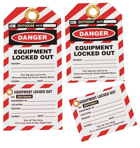 Skilcraft Danger Locked Out Device Lockout Tag 55hy35 5340 00 Nib 0410 Grainger