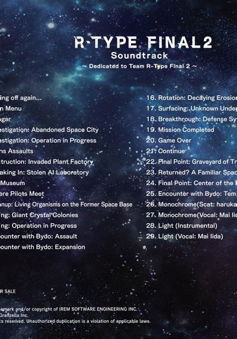 R Type Final Soundtrack Dedicated To Team R Type Final Vide