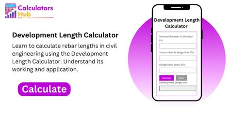 Development Length Calculator Streamlining Construction