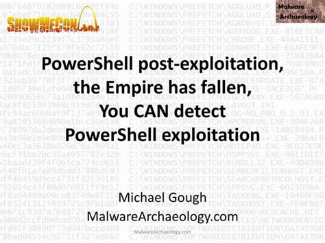 You Can Detect Powershell Attacks Ppt