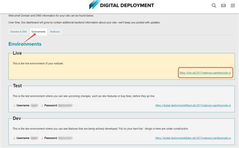 Accessing The Original Pantheon Domain By Dashboard