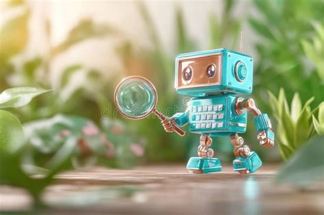 Robot Analyzing Customer Reviews With Ai For Better Marketing Optimization Stock Illustration