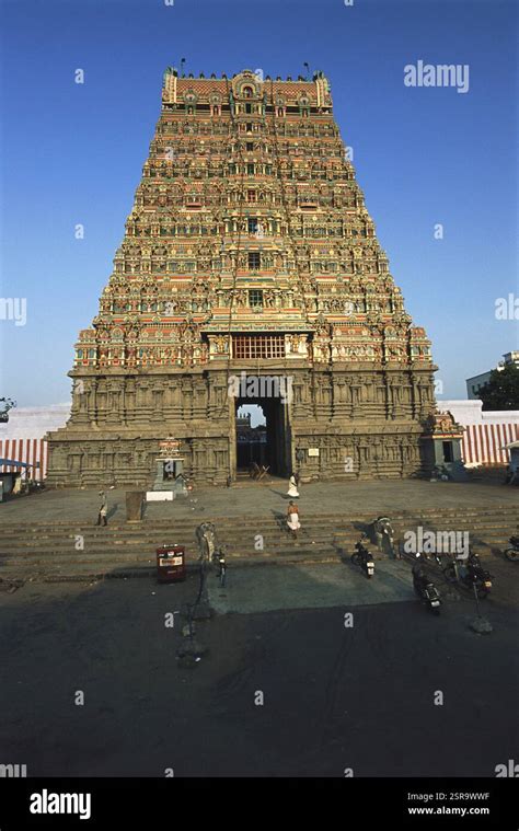Kasi Viswanathar Temple Rajagopuram In Tenkasi Tamil Nadu India