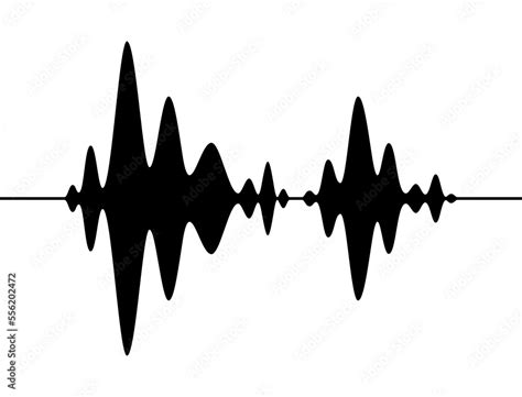 The Icon Of A Digital Sound Diagram Or Wave Track Image Of A
