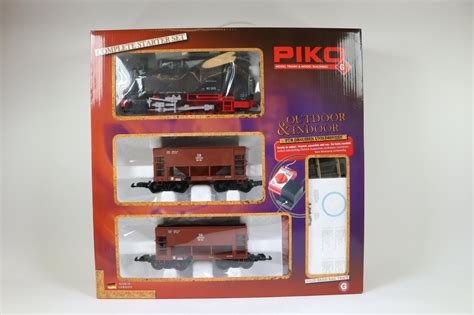 Piko G 37100 Starter Set Set With BR 80 Two Freight Wagons