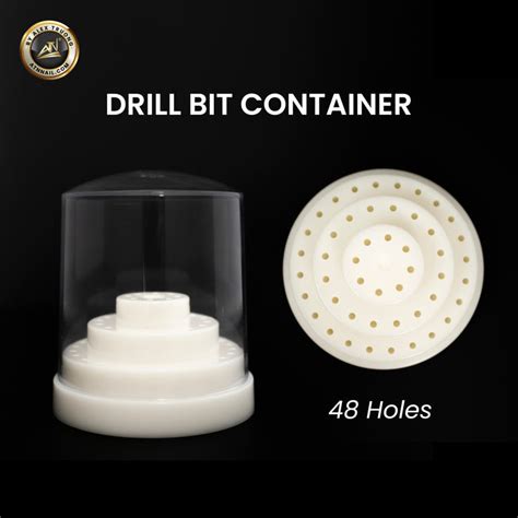 48 Holes Nail Drill Bit Container — Atn Nail Supply