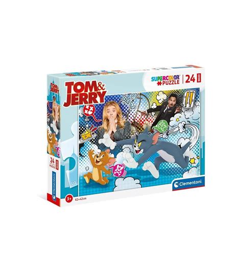 Clementoni 24212 Supercolor 24 Pieces Maxi Tom And Jerry à Prix