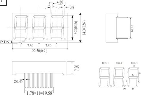 Inch Three Digits Segment Led Display Wholesale Other Led Encapsulation Series On