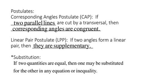 Ppt Geometry Section 33 Part 2 Partial Proofs Involving Parallel