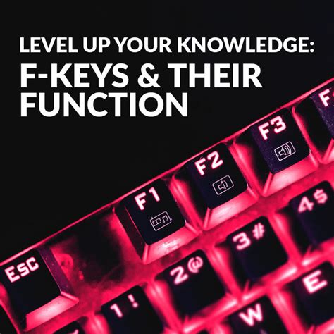 Level Up Your Knowledge F Keys And Their Function