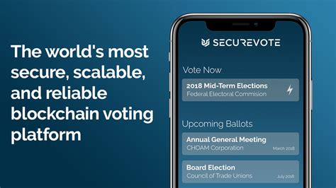 Securevote Secure Voting On The Blockchain