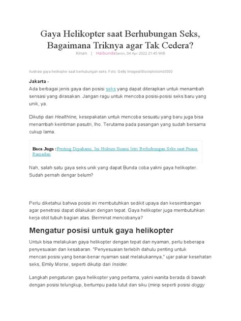 Gaya Helikopter Dalam Hubungan Intim Pdf