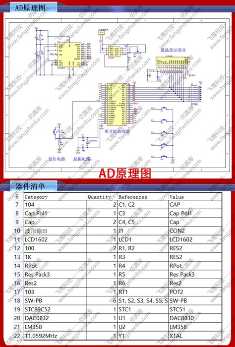 单片机波形信号发生器proteus仿真 电子资料