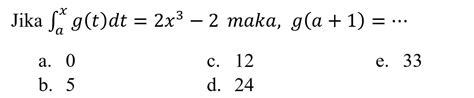 Kumpulan Contoh Soal Sifat Sifat Integral Tentu Matematika Kelas 11