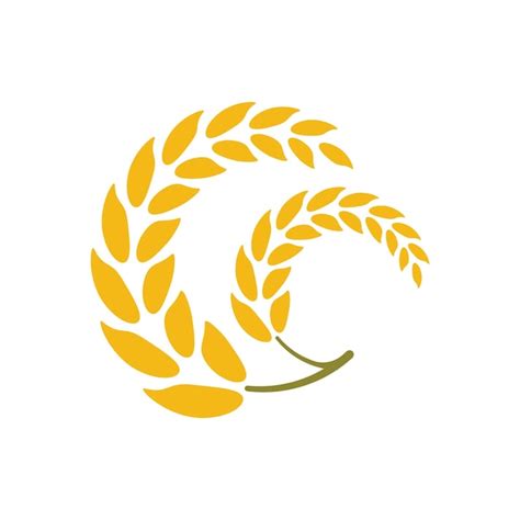 Premium Vector Wheat Logo Vector Icon Illustration