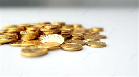 白桌上金幣的 3d 渲染 黄金投资 錢堆 金钱背景背景圖片和桌布免費下載