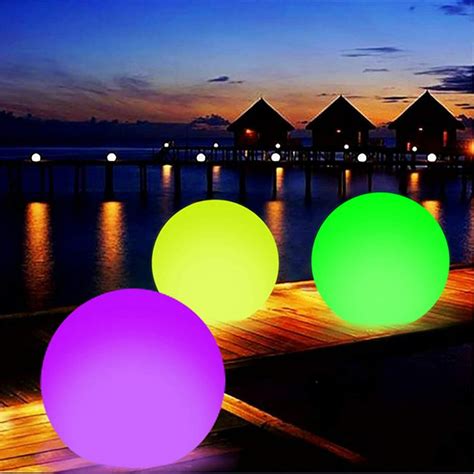 Windfall 16 Led Beach Ball Pool Toys 13 Colors Glow Ball Inflatable