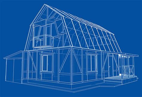 Private House Sketch Vector Rendering Of 3d Engineering Sketch House Vector Engineering Sketch