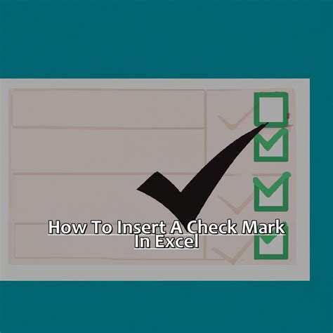 How To Add Check Mark To Excel Sheet Calendar Printable