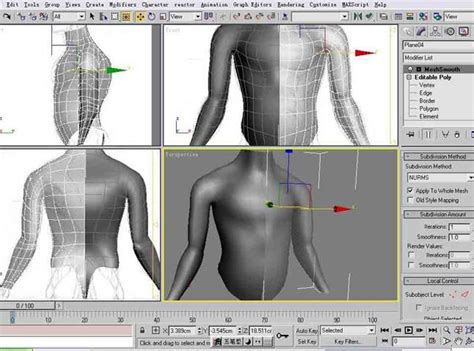 3ds Max人体建模实例教程3 3dsmax教程 Ps教程自学网