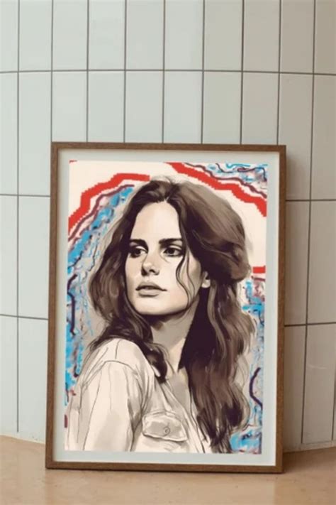 Lana Del Rey Poster Lana Del Rey Print Lana Del Rey Art Lana Etsy