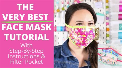 DIY Best Fabric Face Mask Step By Step Tutorial For Beginners Sweet Red Poppy YouTube