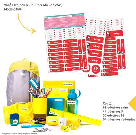 Etiquetas Escolares Teens Super Mix De Formatos