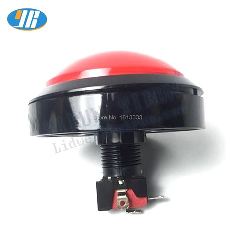 5pcs Dc5v Led Illuminated Push Button 100mm Big Button Convex Cover