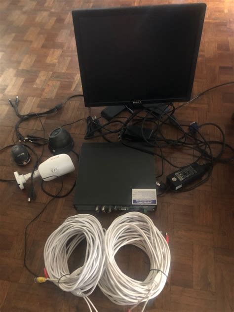 2 Camera Cctv System With Monitor Computers And Tech Office And Business