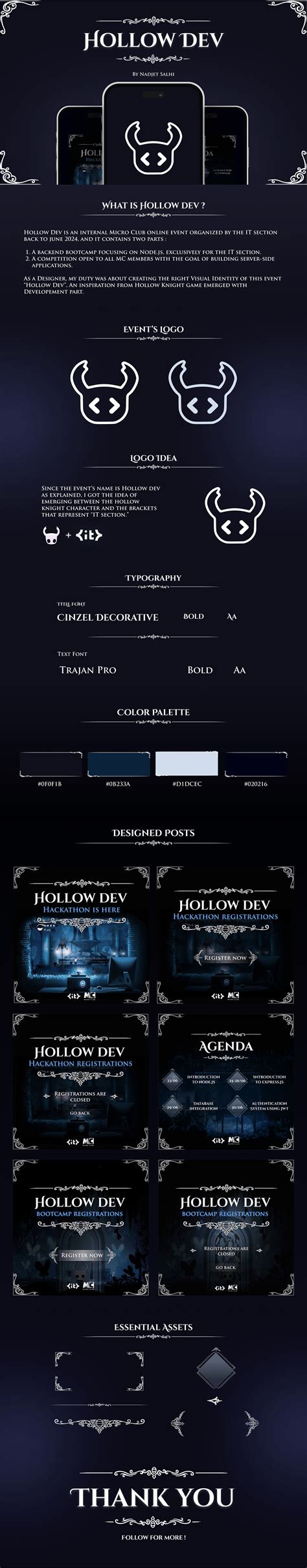 Hollow Dev Visual Identity Design Review Behance